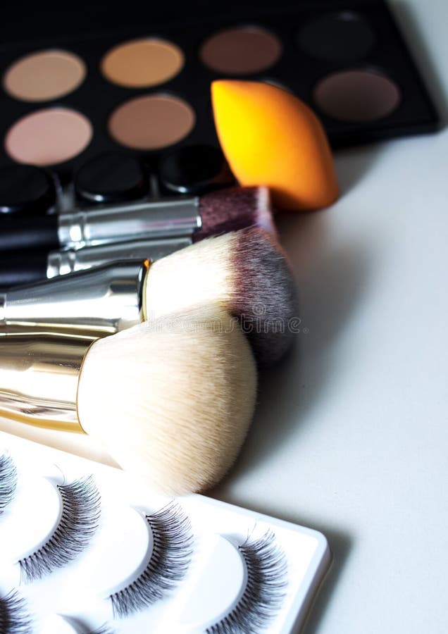 Tools Make-up Artist. All Makeup. Stock Photo - Image of decorative ...