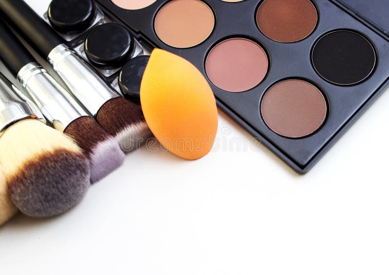 Tools Make-up Artist. All Makeup. Stock Photo - Image of blush ...