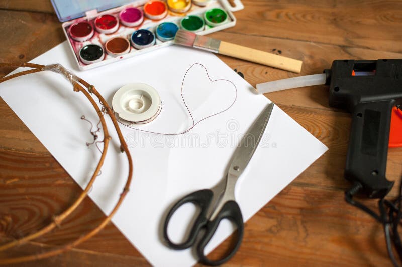 Tools for making crafts stock image. Image of handmade - 107803797