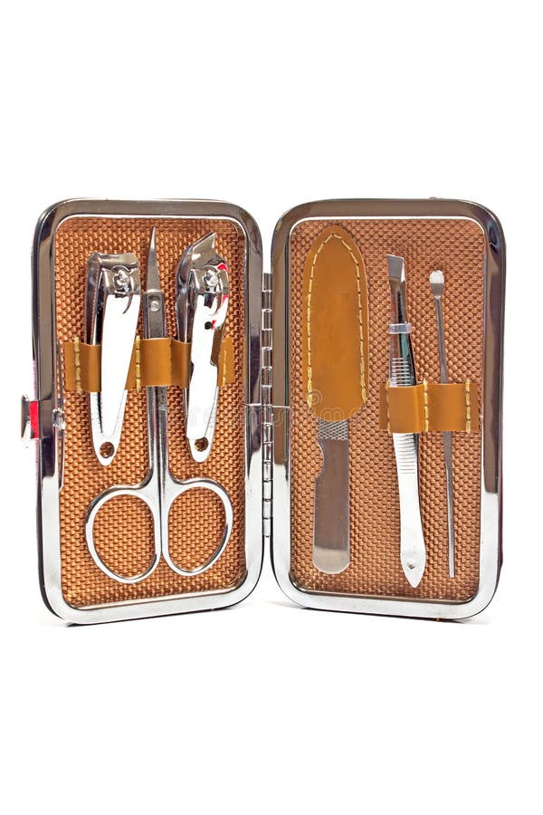 Tools of a manicure set stock image. Image of closeup - 50874555