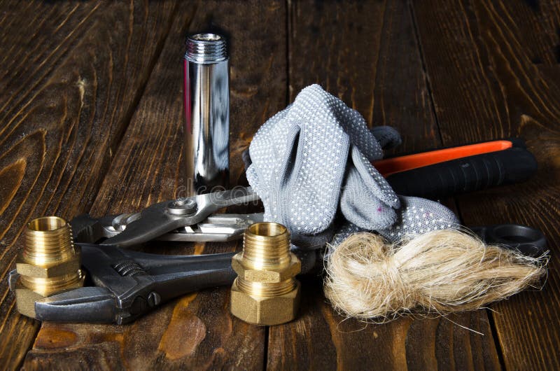 Tools and Materials for Repair of Water Supply Stock Photo - Image of ...