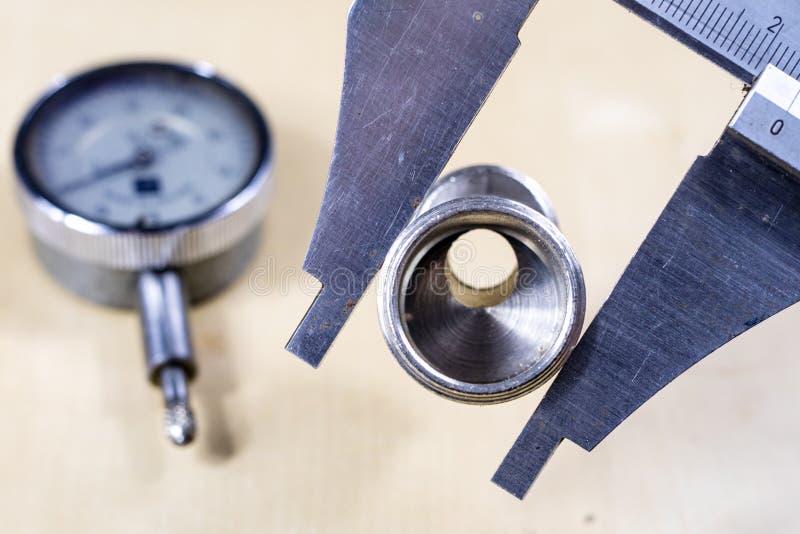 Tools and Measuring Accessories on a Wooden Workshop Table. Making ...