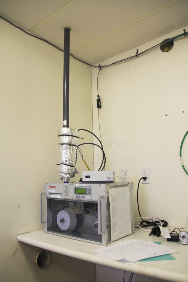 Device Measuring Air Pollution Editorial Stock Image - Image of health ...