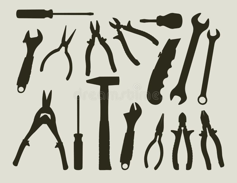 Tools for mechanical works stock vector. Illustration of repairman ...