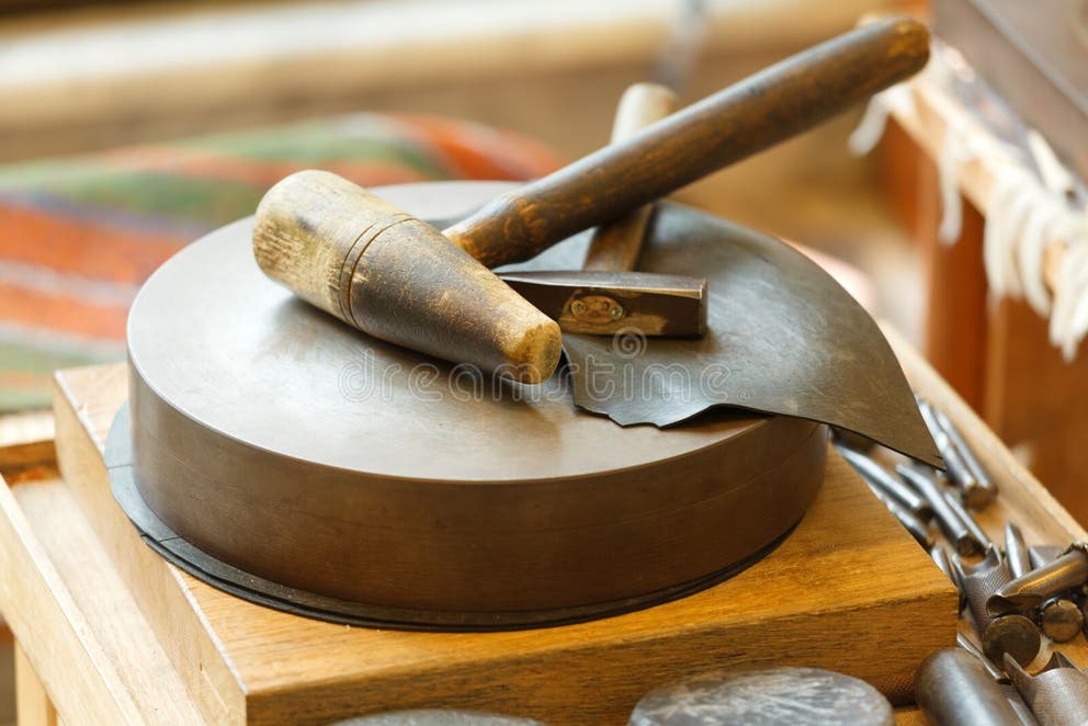 Tools for Metal Embossing stock image. Image of handmade - 36042661