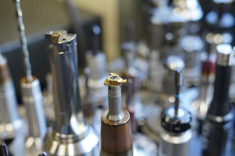Tools for Metal Processing on a CNC Milling Machine Stock Photo - Image ...