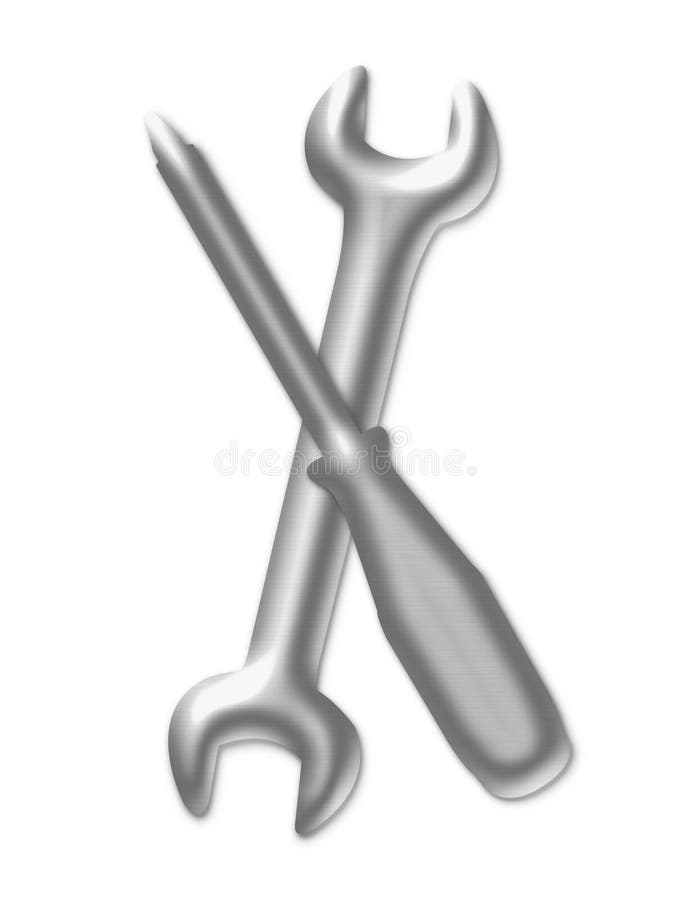 Tools metallic stock illustration. Illustration of construction - 19727345