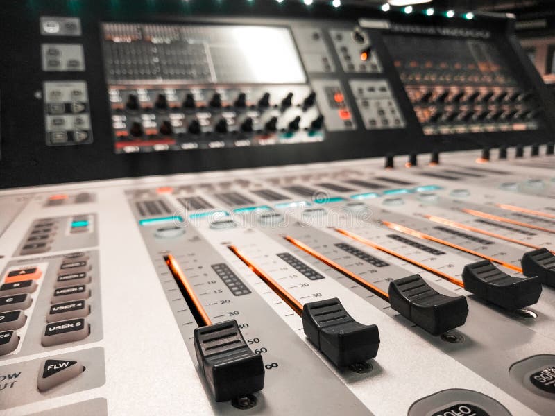 Tools for Mixing Audio stock photo. Image of gadget - 210057892