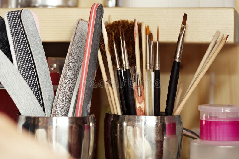 Tools in nail studio stock image. Image of beauty, modern - 47477727