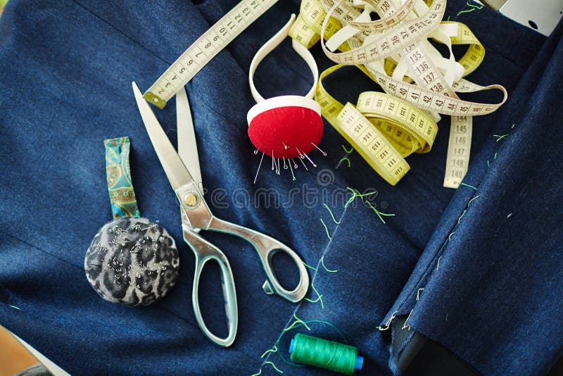 Tools for needlework stock photo. Image of textile, scissors - 77603638