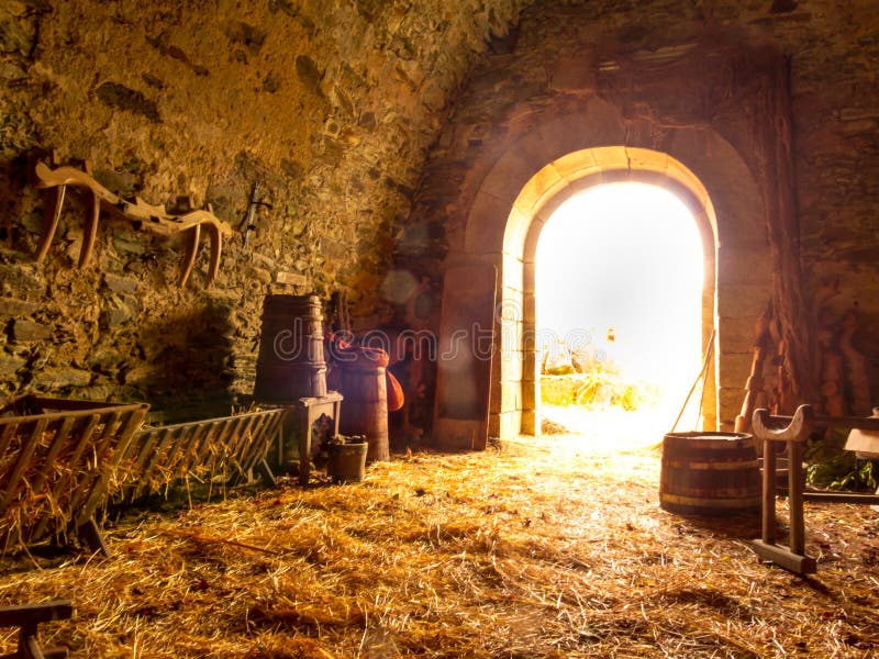 Tools and Objects Belonging To a Medieval Era Stock Photo - Image of ...