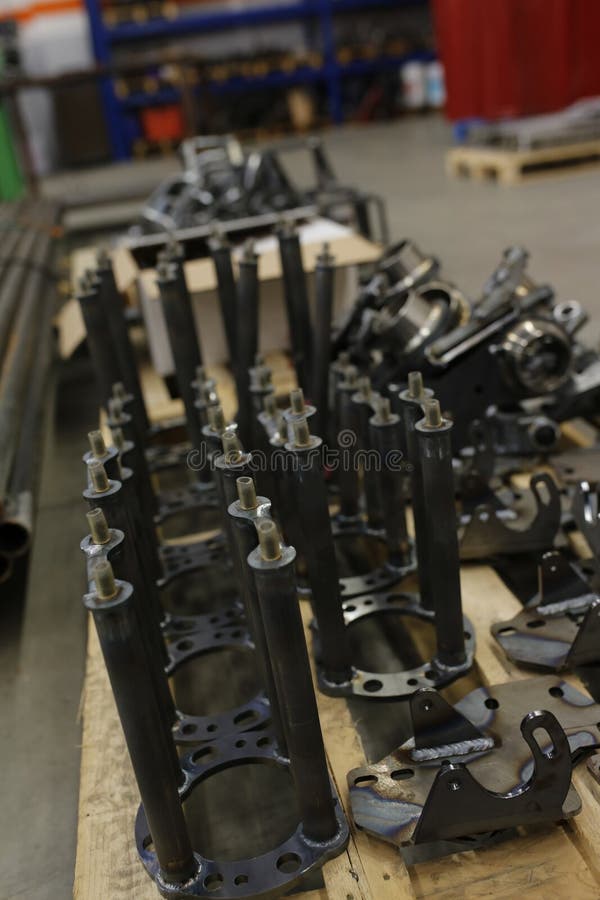 The Tools are Organized and Hang Neatly on a Wall in the Warehouse ...