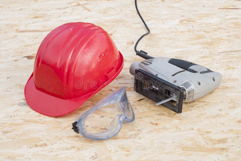 Tools and OSB stock photo. Image of oriented, compressed - 62416608