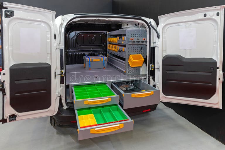 Mobile Workshop Van stock photo. Image of tool, industry - 206497890