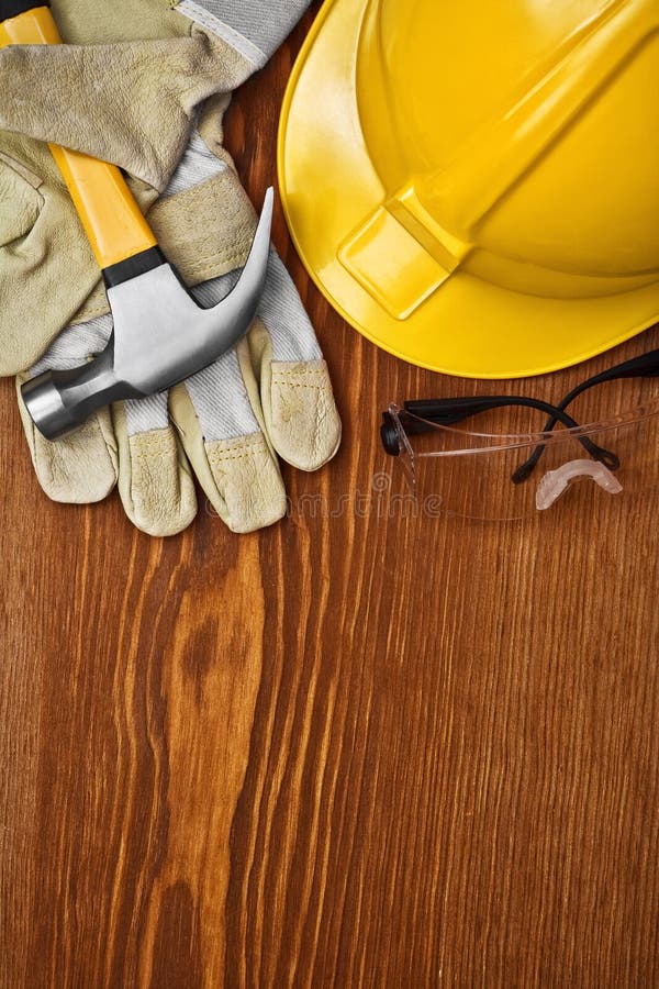 Tools on the plank stock image. Image of carpentry, metal - 24328783