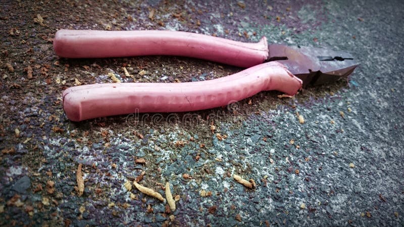 Tools Plies Cutter for Wire Tool Red Pink Stock Image - Image of plies ...