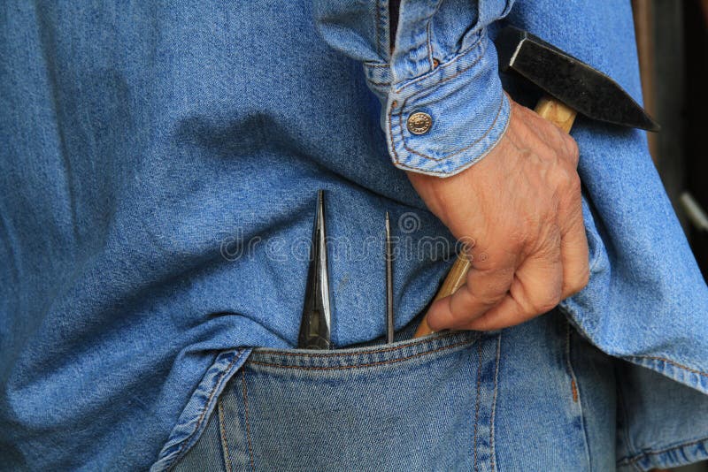Tools in the pocket stock photo. Image of suits, build - 27802502