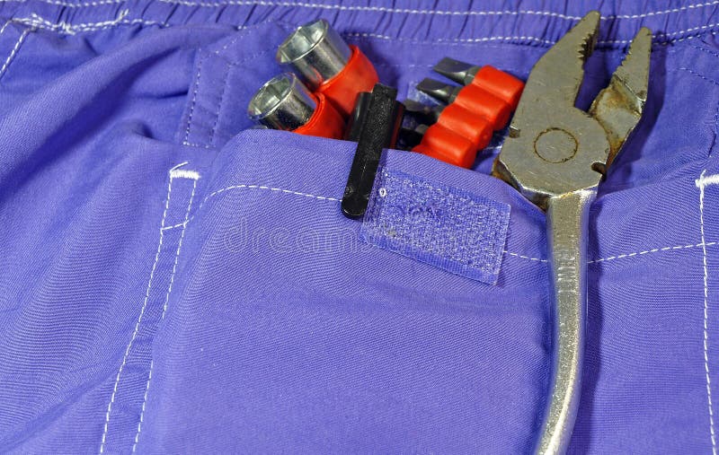 Tools pocket stock image. Image of collection, purple - 28677917