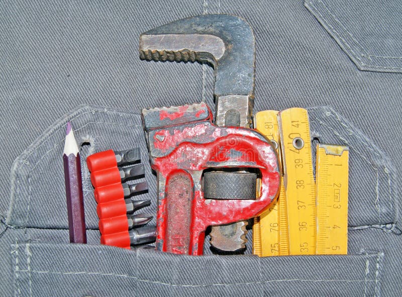 Tools in pocket stock image. Image of pliers, steel, metal - 31769157