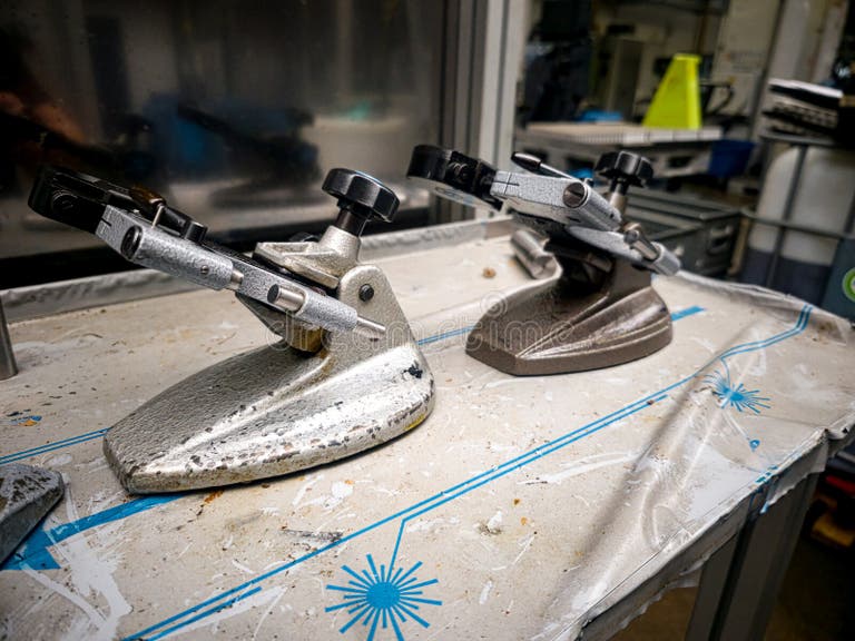 Tools for Precision Adjustment Used in a Workshop for Various Materials ...