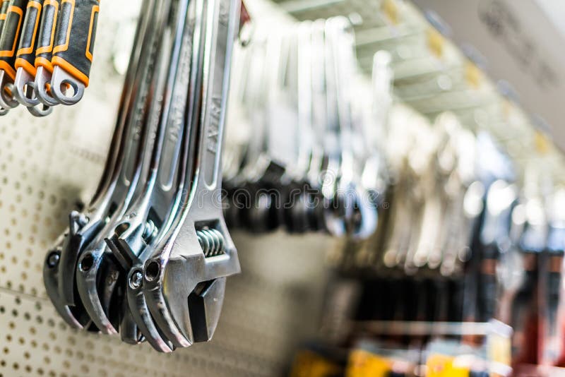 Tools Put Up for Sale in a Hardware Store Editorial Image - Image of ...