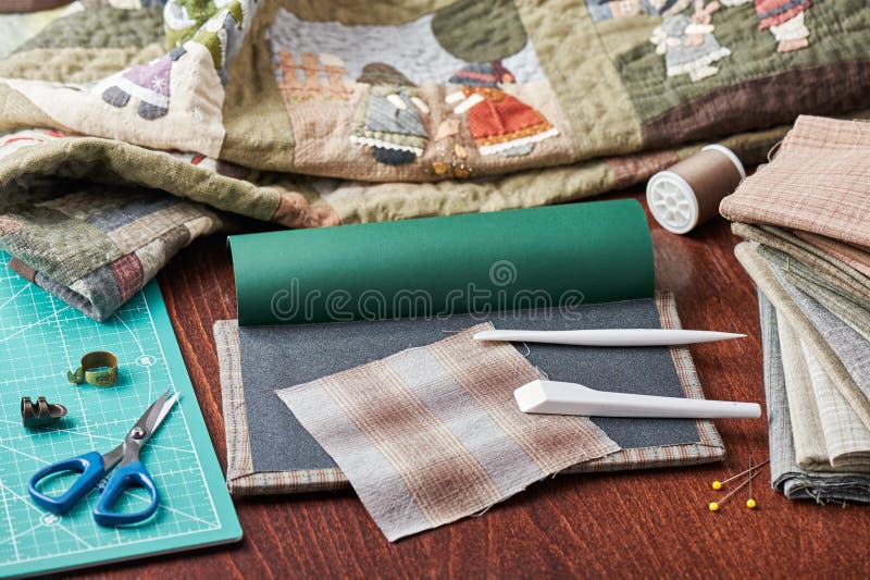Tools for Quilt Applique stock photo. Image of gradient - 54324084