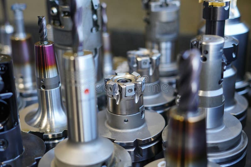 Tools on a Rack for Working on a CNC Milling Machine Stock Image ...