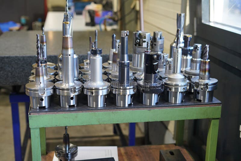 Tools on a Rack for Working on a CNC Milling Machine Stock Image ...