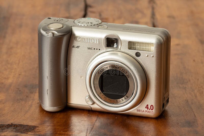 Old digital camera. editorial stock photo. Image of white - 237501148