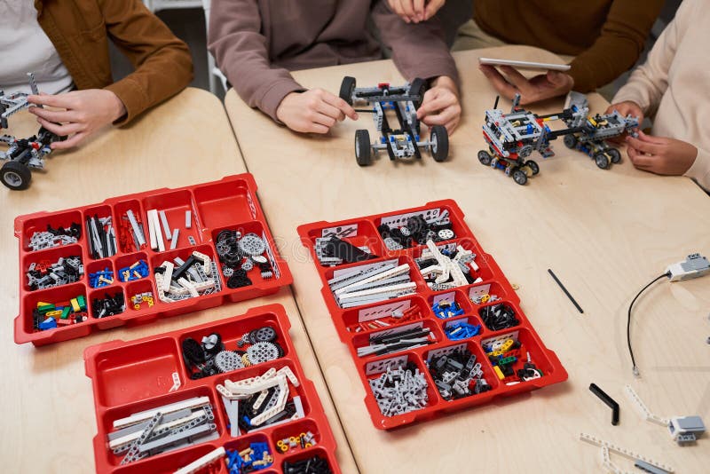 Tools in Robotics Class Background Stock Image - Image of women ...