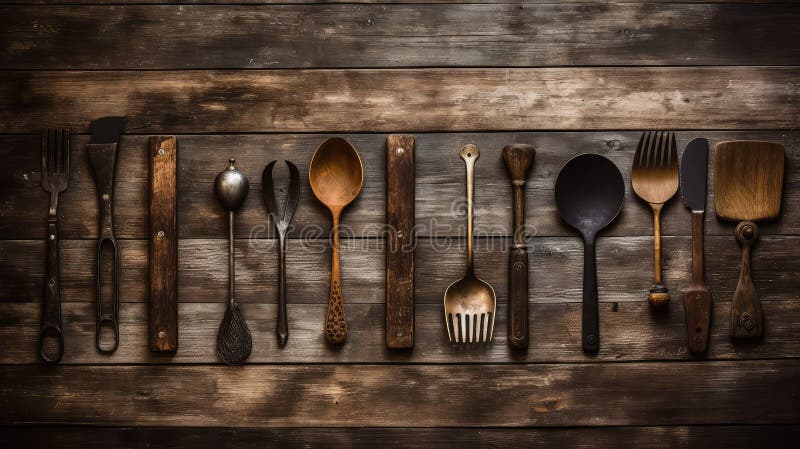 Tools Rustic Wood Background Stock Image - Image of overhead, rustic ...