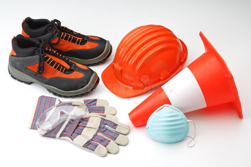 Construction safety tools stock image. Image of orange - 5224927