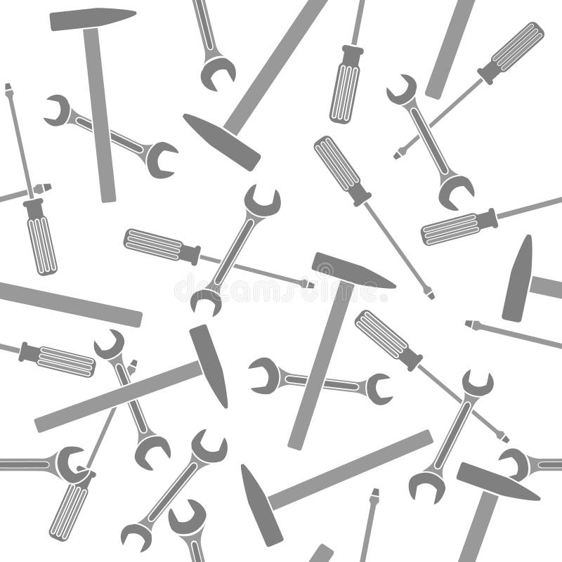Tools Instruments Seamless Pattern Vector Stock Vector - Illustration ...