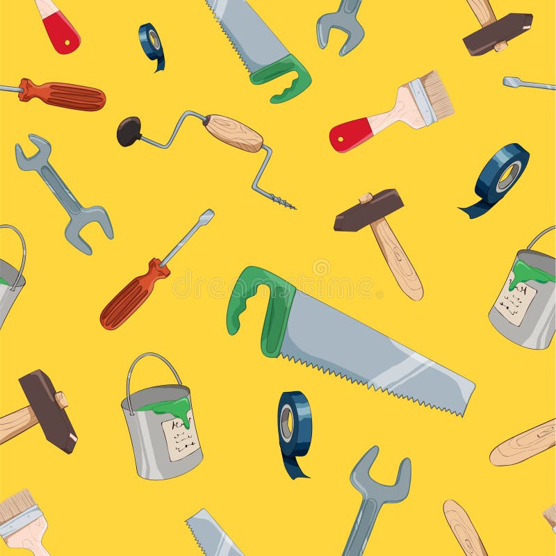 Tools seamless pattern stock vector. Illustration of industry - 36941573