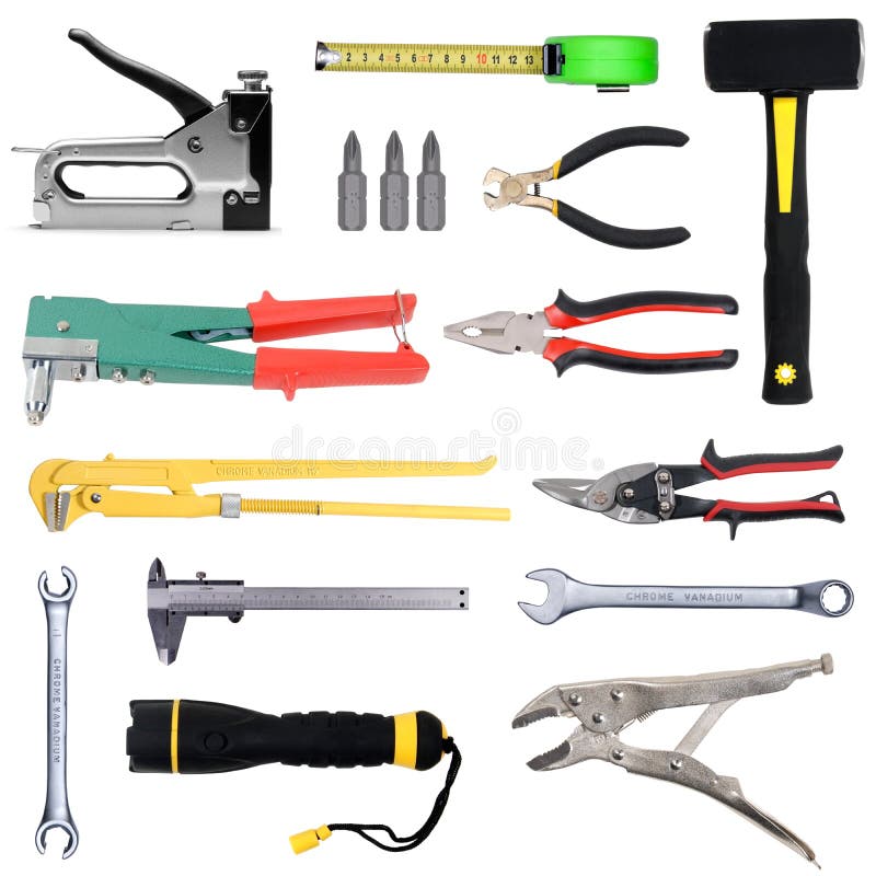Tools set stock photo. Image of hand, isolated, forest - 14637786