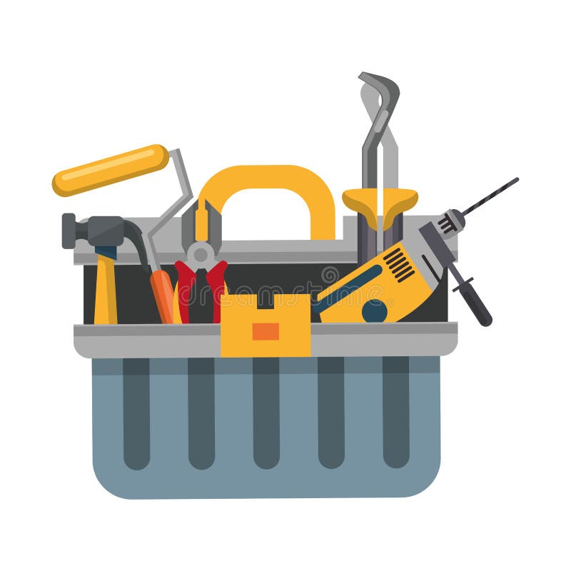 Tools Set Collection Workshop Icons Cartoon Stock Vector - Illustration ...