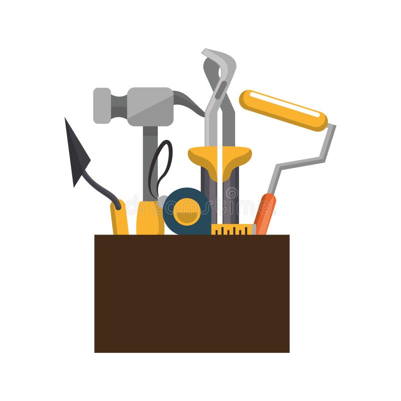 Tools Set Collection Workshop Icons Cartoon Stock Vector - Illustration ...