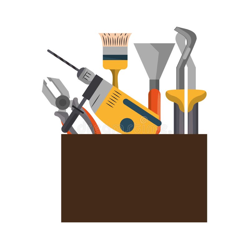 Tools Set Collection Workshop Icons Cartoon Stock Vector - Illustration ...