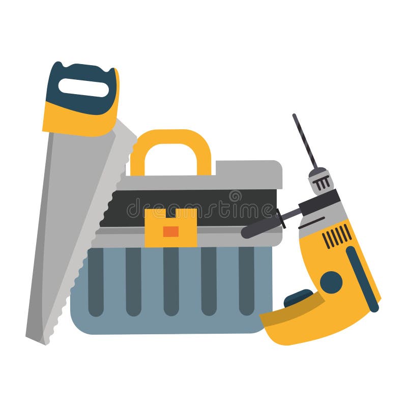 Tools Set Collection Workshop Icons Cartoon Stock Vector - Illustration ...