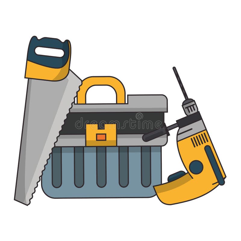 Tools Set Collection Workshop Icons Cartoon Stock Vector - Illustration ...