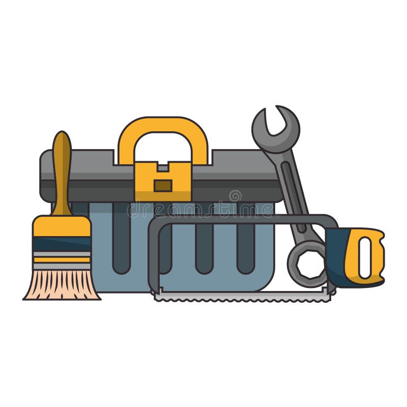 Tools Set Collection Workshop Icons Cartoon Stock Vector - Illustration ...