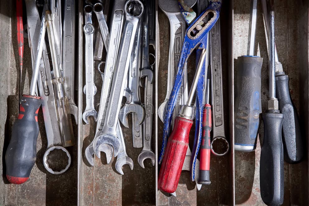 Tools stock photo. Image of stack, metal, strong, chrome - 77483342