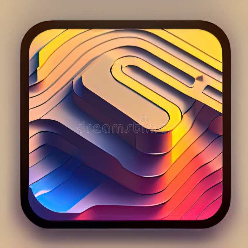 Tools Software App Style Icon. Generative AI. Stock Illustration ...
