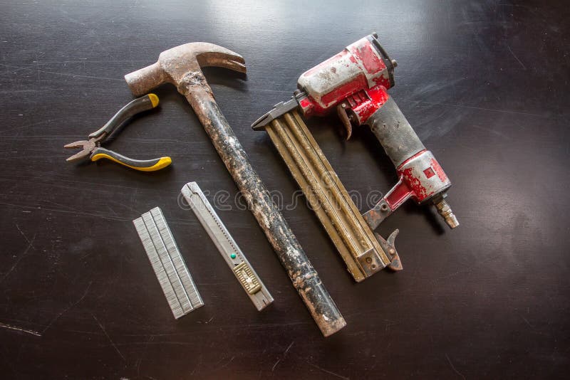 Tools for Such Specific. Lined Up on a Table Available. Stock Photo ...