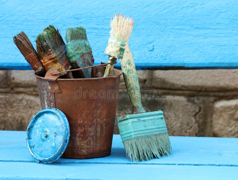 Tools for surface staining stock image. Image of bright - 70011537