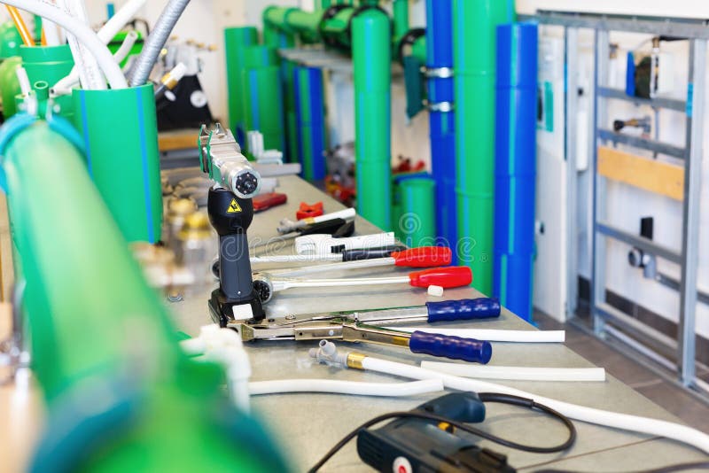 Tools on table stock image. Image of fitting, industry - 30875395