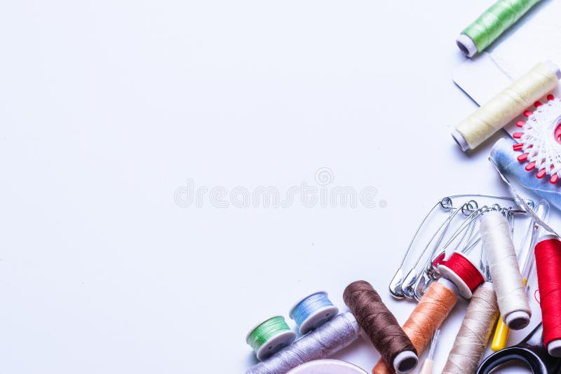 Tailor Instruments and Pattern Cutting of Clothes Stock Image - Image ...