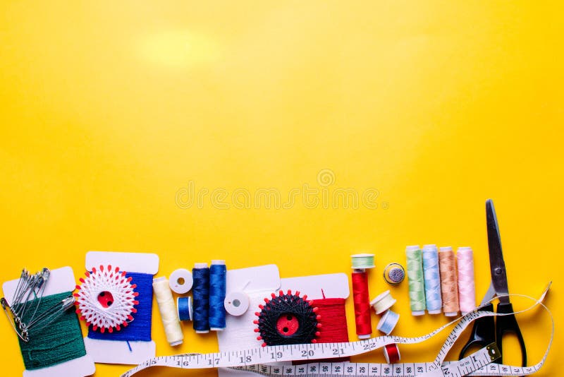 Tools for Tailor, Instruments for Practicing Sewing Stock Photo - Image ...