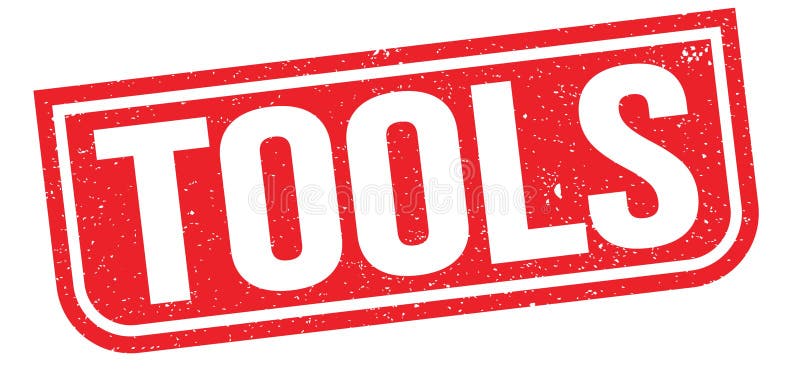 TOOLS Text Written on Red Stamp Sign Stock Illustration - Illustration ...