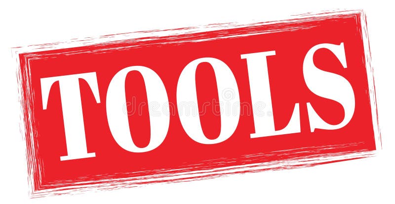 TOOLS Text Written on Red Stamp Sign Stock Illustration - Illustration ...